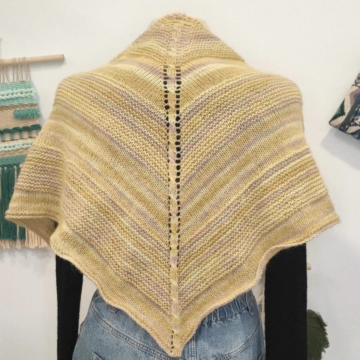 Patrón Chal Nuevo Terra (Patrón de chal triangular a 2 agujas) - Mercería creativa